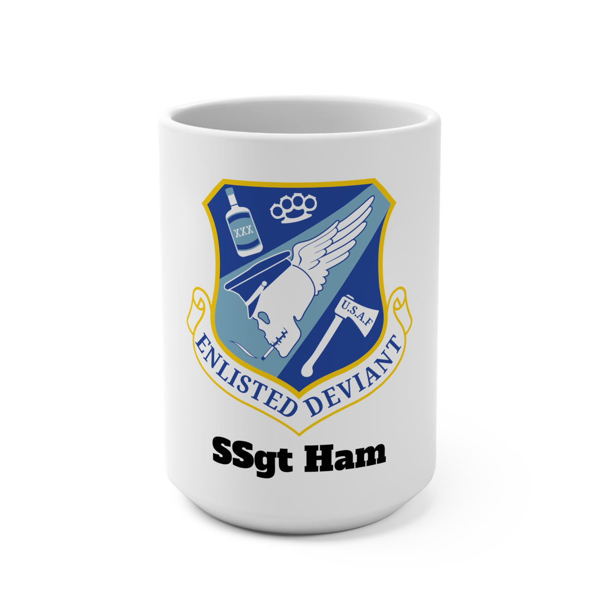 Custom USAF Enlisted Deviant Mug 15oz – Ham's Designs