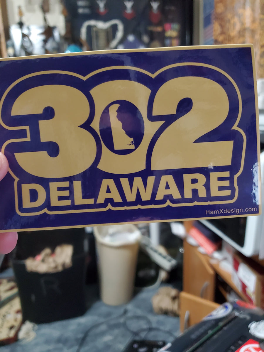 Delaware 302 Sticker – Ham's Designs