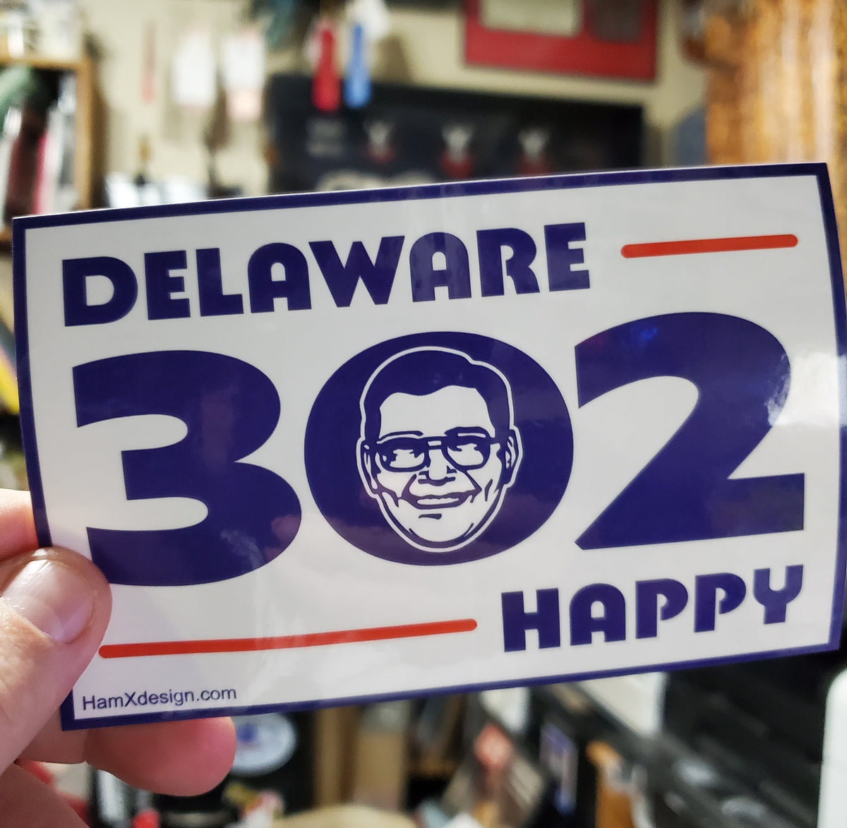 Delaware 302 Sticker – Ham's Designs