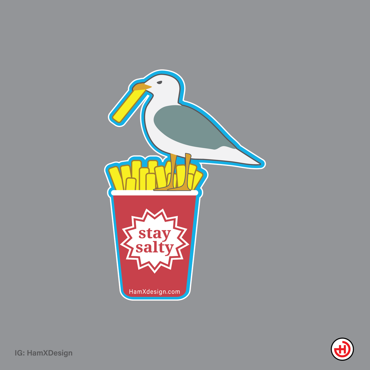 Stay Salty Sticker – Ham's Designs