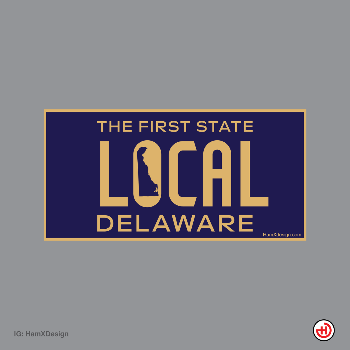 Delaware 302 Sticker – Ham's Designs