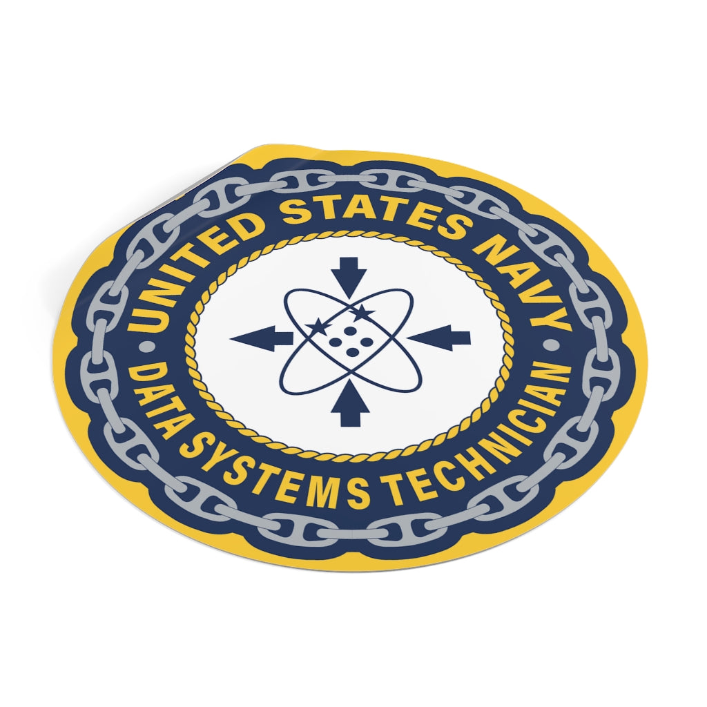 Navy Data Systems Technician (DS) Round Vinyl Stickers – Ham's Designs