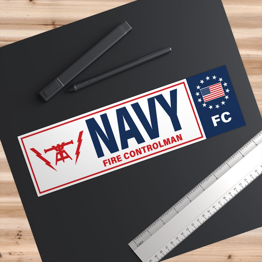 Navy Fire controlman (FC) Bumper Sticker – Ham's Designs