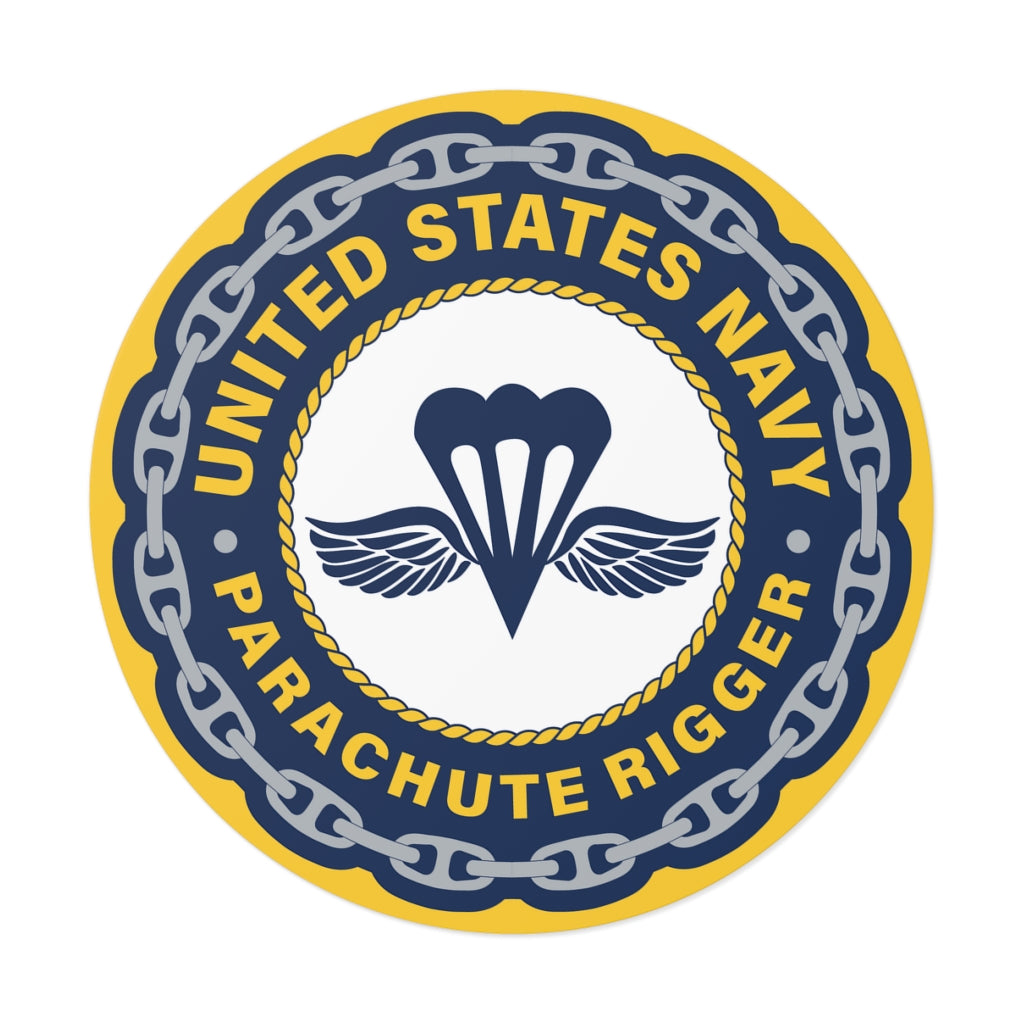 Navy Parachute Rigger (PR) Round Vinyl Stickers – Ham's Designs