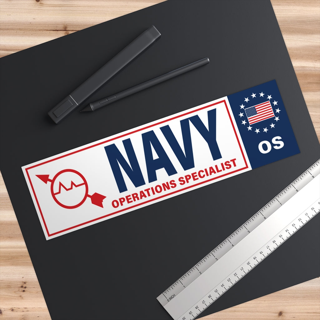 Navy Operations Specialist (OS) Bumper Sticker – Ham's Designs